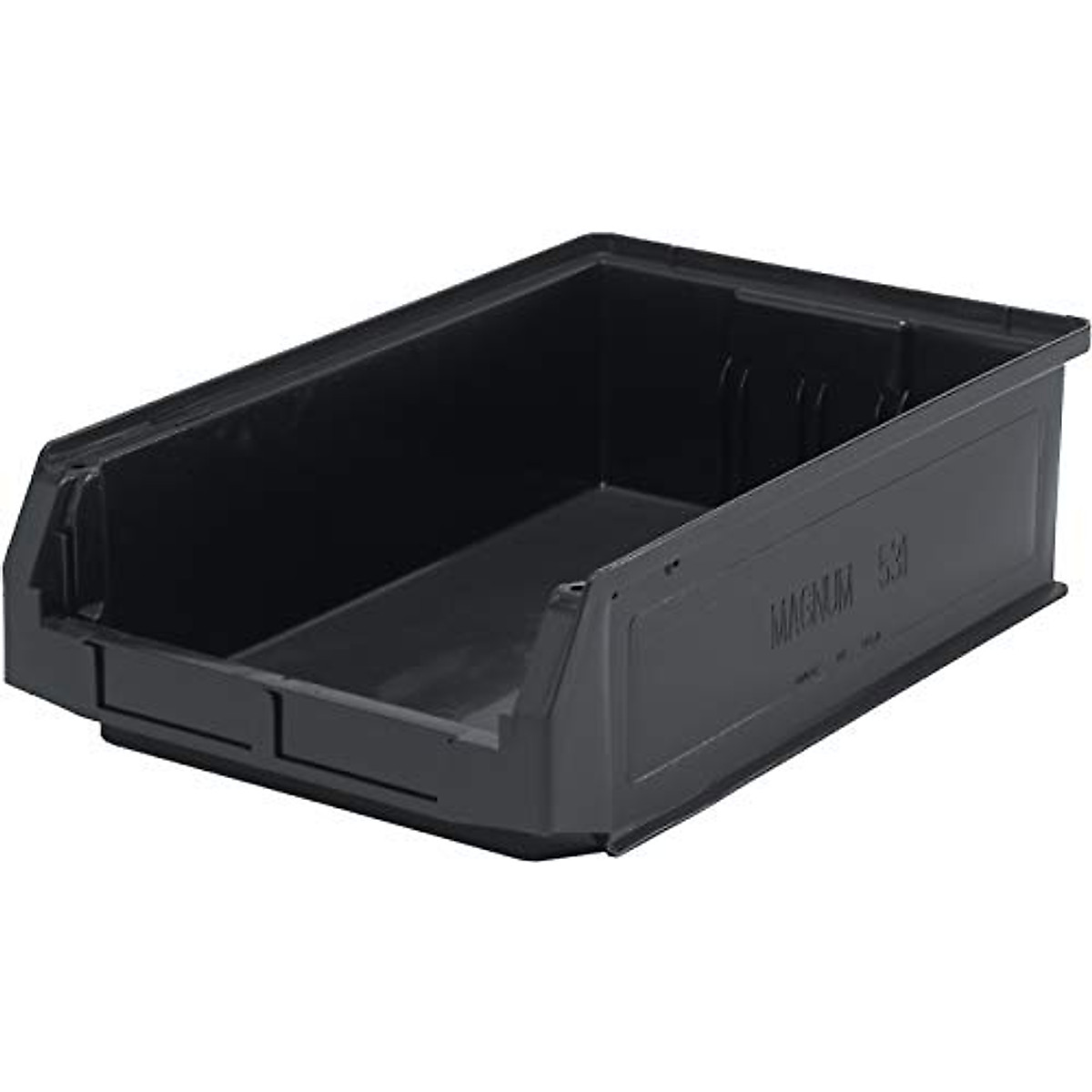 Quantum Storage K-QMS531BK-3 3-Pack Magnum Heavy Duty Plastic Storage Bin, 19-3/4" x 12-3/8" x 5-7/8", Black