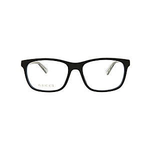 Gucci Square/Rectangle Optical Frames Black Black Transparent Luxury Eyewear Made In Italy Acetate Frame Designer Fashion for Everyday Luxury