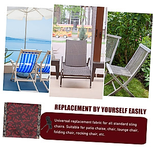 MERRYHAPY 1 Set Beach Chair Cloth Replacement Outdoor Lounge Chairs Gravity Chair Repair Fabric Folding Recliner Chair Outdoor Canvas Fabric Fold up Folding Chair The Fabric Luxury