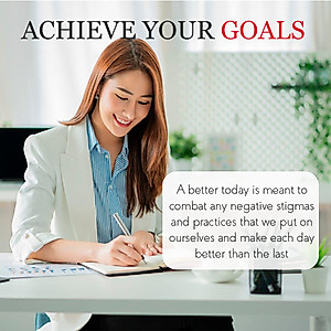 A Better Today Wellness Planner and Journal - Best Weekly and Monthly Calendar for Happiness, Gratitude, and Focus. - Achieve Your Goals to Accomplish Your Better Today - 6 Months Undated (Black)