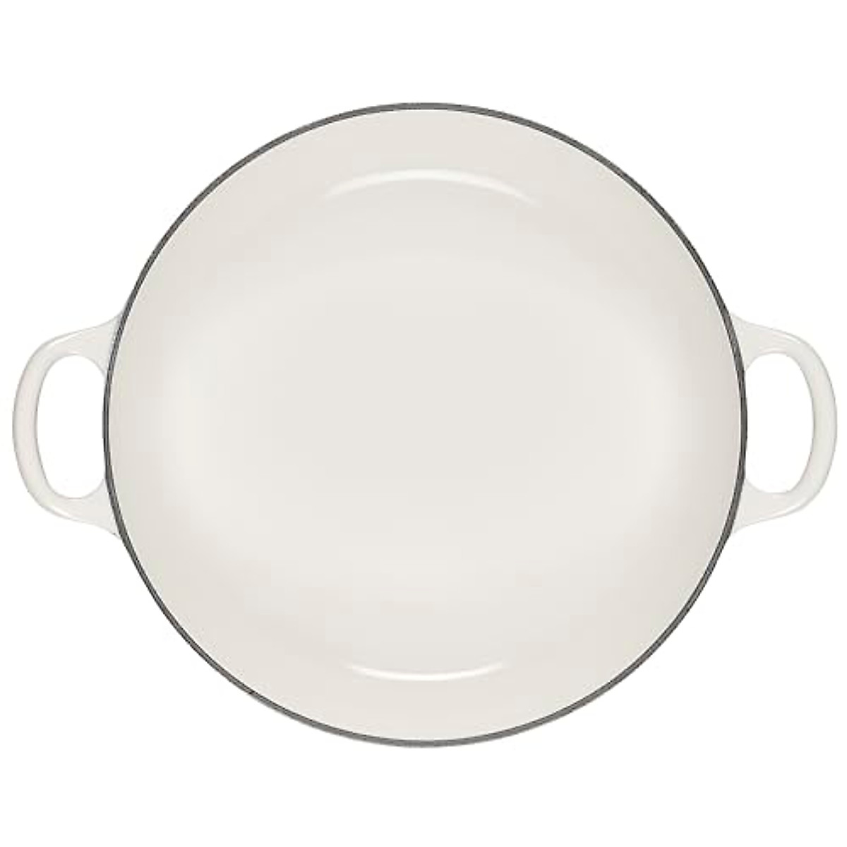 Le Creuset Signature Enameled Cast Iron Petal Braiser, 2.25qt., White w/Gold Knob