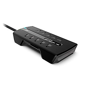 360 Electrical Director 4.8 10-Outlet Surge Strip w/ 4.8A 4-Port USB (6ft)