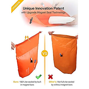 Luxtude Swim Buoy Float for Open Water Swimming, 20L Waterproof Dry Bag Swimming Bubble Safety Float with Adjustable Waist Belt for Safe Swim Training, Triathletes, Kayaking, Snorkeling and Rafting