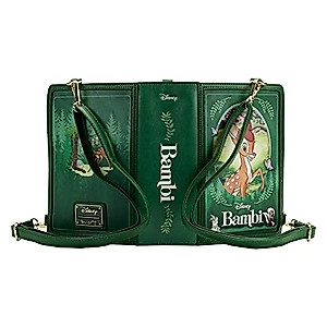 Loungefly Disney Bambi Book Convertible Crossbody Bag