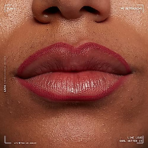 NYX PROFESSIONAL MAKEUP Line Loud Lip Liner, Longwear and Pigmented Lip Pencil with Jojoba Oil & Vitamin E - Goal Getter (Deep Raspberry)