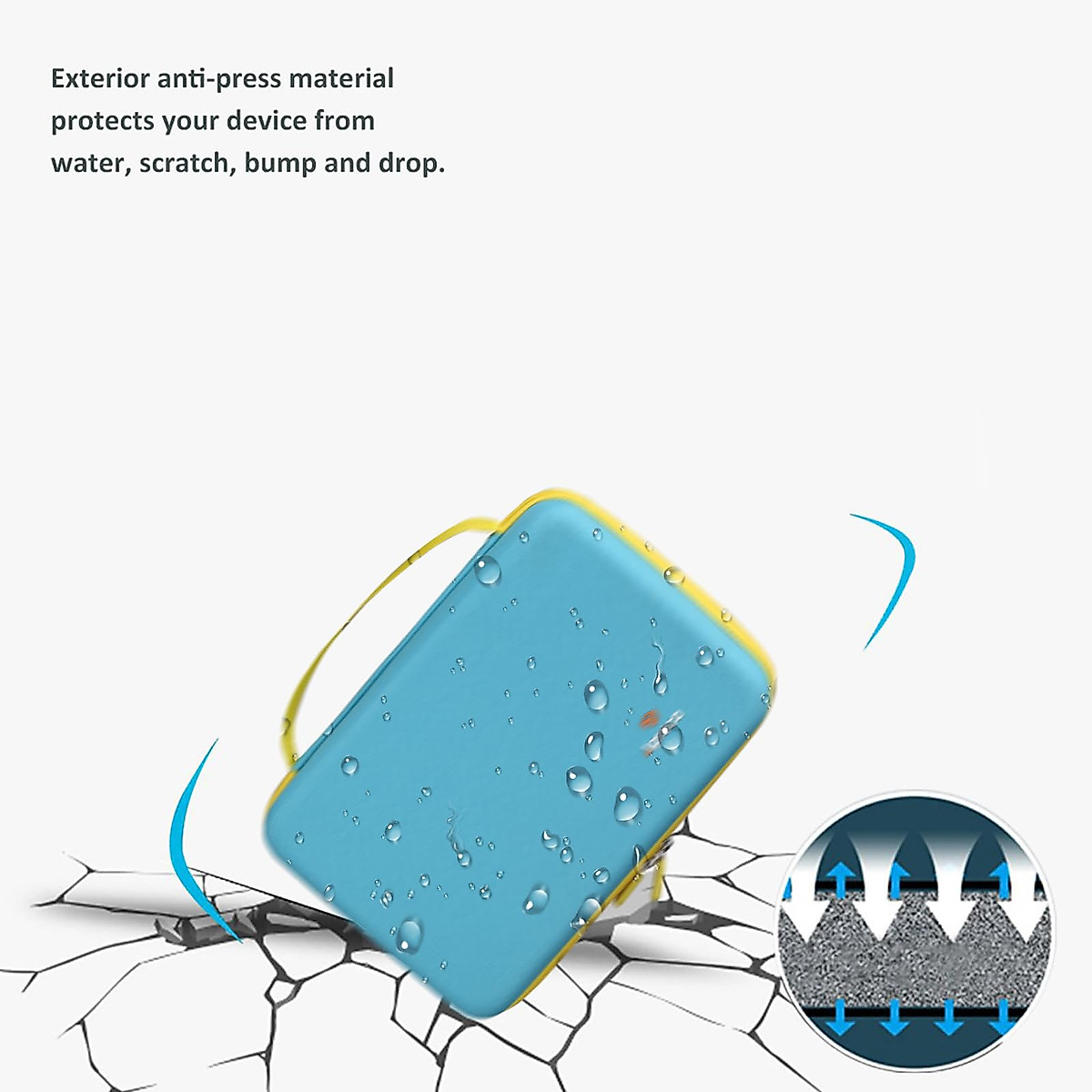 Aproca Portable Hard Storage Case, for hand2mind Numberblocks Stampoline Park Stamp Activity Set (Case Only)