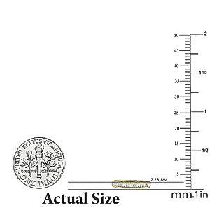 Dazzlingrock Collection 0.15 Carat (ctw) Baguette Diamond Ladies Wedding Band 1/6 ctw, 14K Yellow Gold, Size 6.5