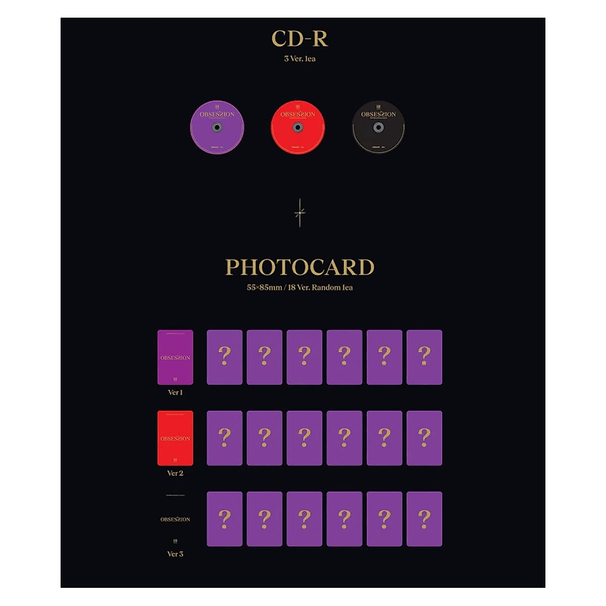 WITHDRAMA WONHO 1st Single Album - Obsession (Set Ver.) 3Album