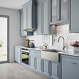 Kraus KHF200-36 Standart PRO Kitchen Stainless Steel Sink, 36 Inch Round Apron Single Bowl