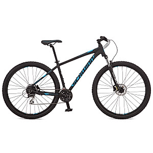 Schwinn Moab 3 Adult Mountain Bike, Mens Medium Aluminum Frame, 24 Speeds, 29-Inch Wheels, Hydraulic Disc Brakes, Black