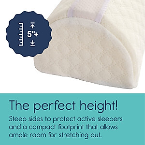 hiccapop [1-Pack] Toddler Bed Rail Bumper | Bed Bumper for Toddlers | Kids Foam Safety Bed Guard Rail for Toddlers | Bed Side Rail for Twin Bed, Queen, King