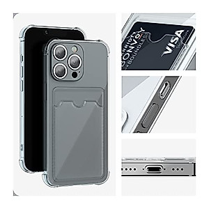 AKABEILA Case for Xiaomi Redmi Note 10 Pro Clear Cute Phone Case Soft TPU Wallet Case Slim Bag Cover Shockproof with Card Slot Holder