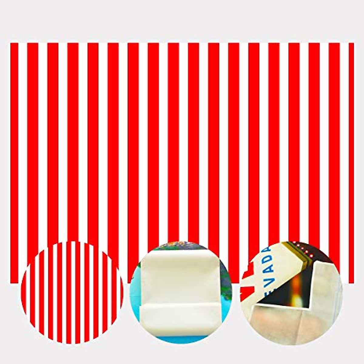 LYLYCTY 7x5 Birthady Backdrop Movie Theater Themed Party Decorations Big Top Circus Theme Party Supplies Banner Red and White Striped Background LYZY0503