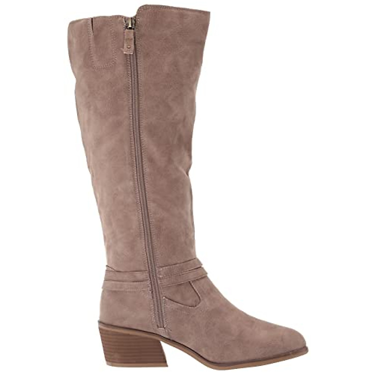 Dr. Scholl's Shoes Women's Liberate High Shaft Boots Knee, Taupe Fabric, 9.5