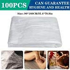 100 Pcs Disposable Bedspread Cover SPA Massage Treatment Table Sheets Transparent Beauty Bed Waterproof Film Couch