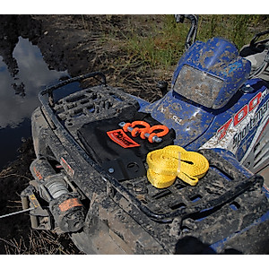 Mile Marker 77-50105BW PE2.5 ATV UTV Side by Side Electric Winch with 3/16” x 42’ Steel Cable - 2500 Pound Capacity - Fully Sealed, Submersible, Water, Mud & Snow Proof