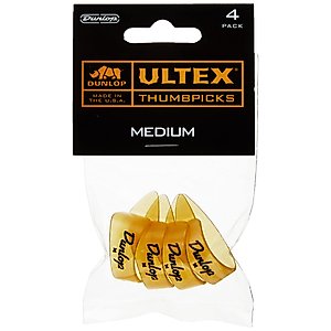 JIM DUNLOP 9072P Ultex® Thumbpicks, Medium, 4/Player's Pack