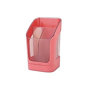 BLMIEDE Kitchen Utensil Holder for Countertop Multifunctional Draining Chopstick Cage Standing Cutlery Storage Organizer Tableware Spoon Forks Storage Box Stainless Steel Sink Rack (Orange, One Size)