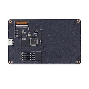 Hilitand USB Mini Screen Adjustable Brightness 3.5in IPS Computer Temp CPU Monitor Multiple Themes Mini Screen for Windows (with Elbow Line Motherboard Line)