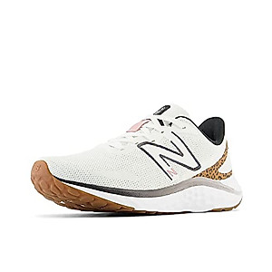 New Balance Women's Fresh Foam Arishi V4 Running Shoe, White/Tobacco, 8.5