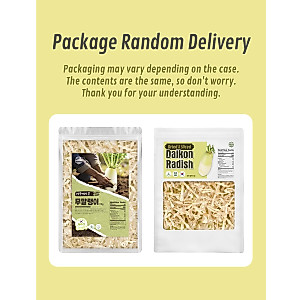 Korean Premium Dried & Sliced Daikon Radish 6 Ounce from Jeju Island, Korea 170 gram for Kimchi and Tea