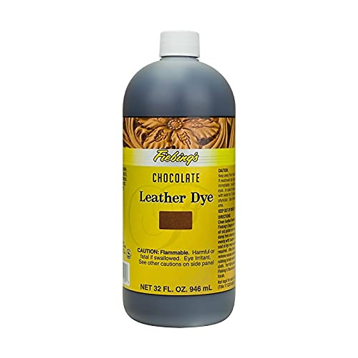 Fiebing's FILDYE30P032Z Leather Dye - Chocolate, 32 oz
