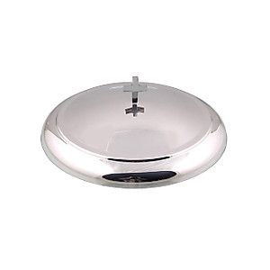 Communion Ware 5 Holy Wine Serving Trays with A Lid - Mirror Finish Stainless Steel (Mirror/Silver)