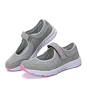 AOIROE Fashion Women Mesh Sandals Shoes Lightweight Quick Dry Anti Slip Fitness Running Sneakers Comfortable Sport Shoes