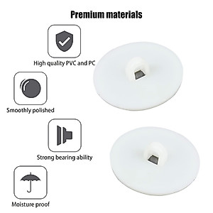 Adhesive Ceiling Disc Hook,Small Hanging Suspension Ring,Powerful Sticky Decoration Hanger,Poster/Flagpole/Balloon/Ribbon/Bells/String Lights Holder,Party/Wedding/Ceremony Ornament Gadget(20pcs)