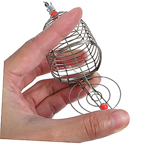 Fishing Accessories Metal Basket 10 PCS Carp Feeder Bait Feeder Stainless Steel Lure Fishing Cage Fishing Tackle Bait Holder Fishing Accessories Metal Basket