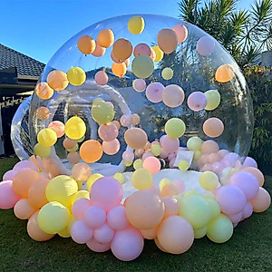 Inflatable Bubble House Kids Party Transparent Dome 10ft Inflatable Camping Tent with 950W Blower Suitable for Home Party, Malls, Parks Event Exhibition (Bubble Diameter 10ft)