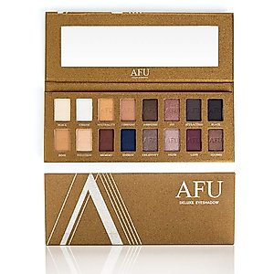 AFU 16 Colors Eyeshadow Palette, Makeup pallet Eye Shadow Highly Pigmented Waterproof Cosmetics