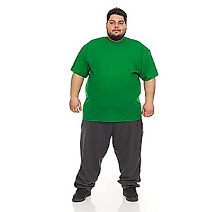 BILLIONHATS 12 Pack Plus Size Men Cotton T-Shirt Bulk Big Tall Short Sleeve Lightweight Tees
