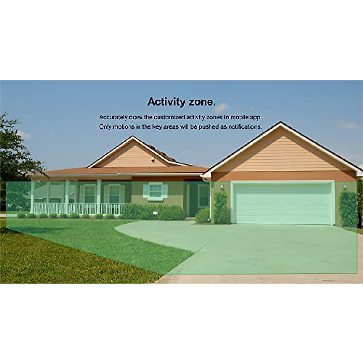 Aprilmin Security Cameras Indoor/Outdoor Spotlight & Siren 1080P Battery Powered WiFi Cameras, AI Motion Detection,PIR Sensing,Color Night Vision, 2-Way Talk, IP65, SD/Cloud,Vicohome App