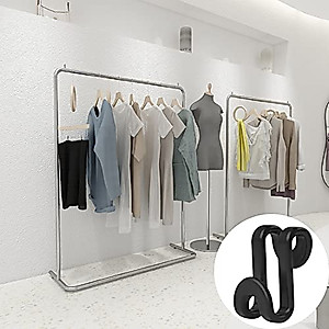 60 Pcs Clothes Hanger Connector Hooks,Heavy Duty Plastic Cascading Hanger Hooks Extender Clips,Wardrobe Clothing Hangers Connection Hooks for Organizer Closet Cabinet Space Savers Hangers, Black
