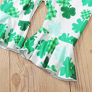 Detigee Baby Girl Happy St. Patricks Day Outfit Infant My 1st St. Patricks Day Bodysuit (Green,3-6 Months)