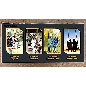 Taeku Adult Tree Swing, Hanging Beech Wood Swings with Adjustable Rope Garden Chair Seat Swing for Indoor Outdoor (22''x10'')