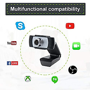 Full HD Webcam 1080P with Microphone,120 Degrees Wide Angle Business Webcams Streaming USB Web Camera - W302 Computer Camera for Video Calling, Recording, Conferencing, Teaching, OBS, PC Laptop