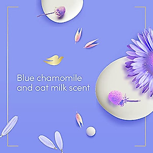 Dove Moisturizing Body Wash Sulphate Free Body Wash Moisturizes to Calm Skin Anti-Stress Body Cleanser with Blue Chamomile and oat milk scent 22oz 4 Count