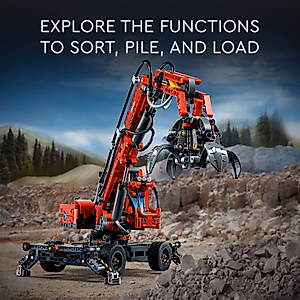 LEGO Technic Material Handler Crane 42144 Building Toy Set for Kids, Boys, and Girls Ages 10+ (835 Pieces)