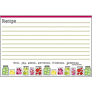 Jar Recipe Cards - with scripture