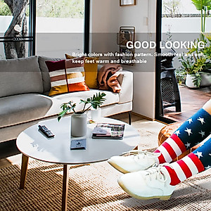 SYIDINZN USA Flag Socks Kids Socks Casual Crew Fashionable Cotton Striped and Star Socks Knee High American Flag Sock for Boys, Girls, Baby, Toddler & Child (4-6 years)