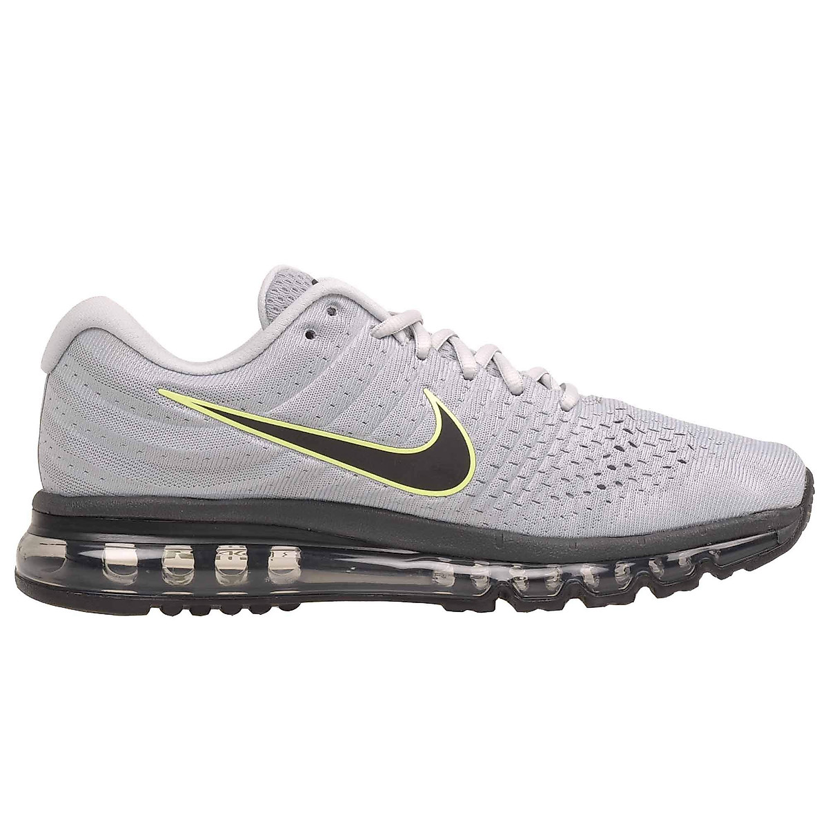 Nike Mens Air Max 2017 Running Shoes (14, Wolf Grey/Black/Pure Platinum)