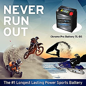 Chrome Pro YTX7L-BS High Performance - Maintenance Free - Sealed iGel Motorcycle Battery