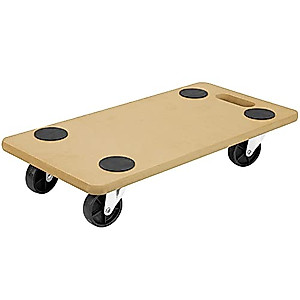 Mount-It! Dolly for Moving - Securely Holds 220 Pounds | Slab Dolly Glides Across Carpet & Hard Wood Without Harming Floors | Moves Items Like Pianos, Couches, Fridges, Boxes | No Assembly Required