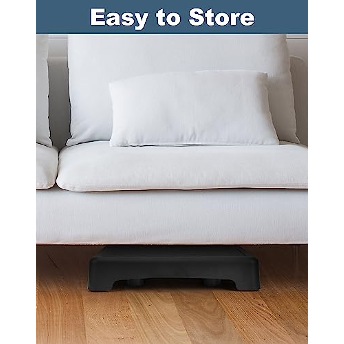 Step Stool for Adults, Heavy Duty, Anti-Slip, Ideal for Outdoor, Kitchen, Bathroom, Bedroom, Plastic, Holds 440 lbs, Half Step Ladder(Medium-Sized)