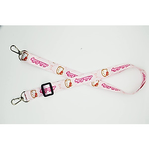 Kitty Cat Purse with Adjustable Lanyard And Stickers, Zipper Kitty Cat Wallet Kuluomi Crossbody Bag Shoulder Bag Coin Pouch Sanlio Accessories for Women