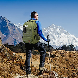 JANSBEN Hiking Camping Backpack 40L, Lightweight Rucksack Men Women Outdoor Sport Trekking Traveling Daypack