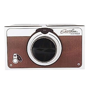 Ciglow Cardboard Projector Mini DIY Portable Projector Smartphone Projector Ingenious Toy Projector for Kids Easy Operation Can Enlarge 8 Times Mobile Phone Screen