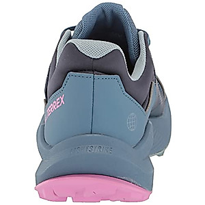 adidas Women's Terrex Trailrider Trail Running Shoe, Wonder Steel/Magic Grey Met/Pulse Lilac, 8